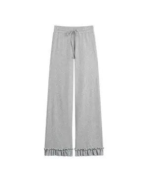 Goldie LeWinter Heathered Ruffle Sweatpant