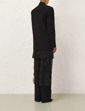 Zimmermann Valiant Lace Blazer - Black