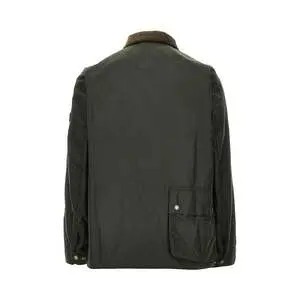 BARBOUR INTERNATIONAL Brake Line Waxed Cotton Jacket With Corduroy Collar