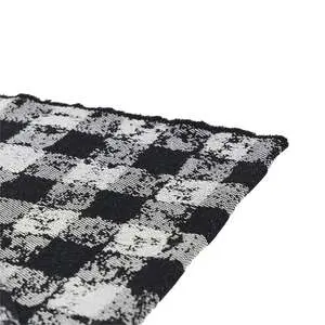 Emporio Armani Knitted Scarf With Check Motif