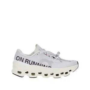 On Cloudmonster Technical Mesh Sneakers With Logo Print - Grey