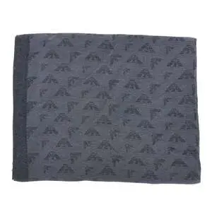 Emporio Armani Viscose-blend Scarf With Eagle Motif