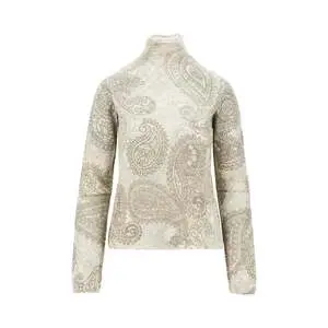 Emporio Armani Paisley Print Knitted Sweater