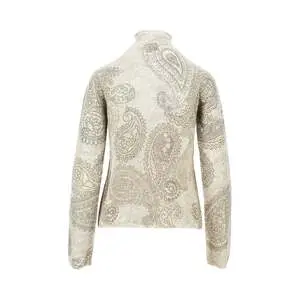 Emporio Armani Paisley Print Knitted Sweater