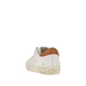 GOLDEN GOOSE Super-star Leather Sneakers With Glitter Star Detail