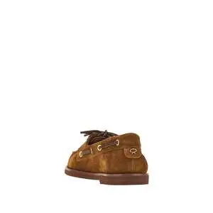 GIANVITO ROSSI Suede Boat Shoes - Brown