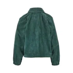 Max Mara Suede Leather Jacket - Green