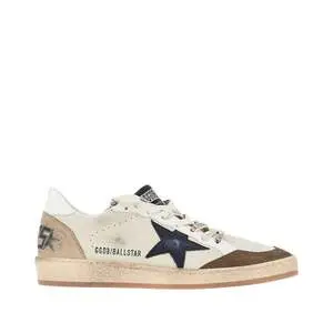 GOLDEN GOOSE Ballstar Leather Sneakers With Contrasting Star Patch