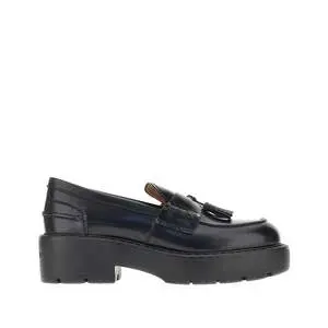 Miu Miu Spazzolato Leather Loafers With Tassels