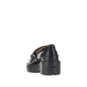 Miu Miu Spazzolato Leather Loafers With Tassels
