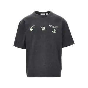 Off-White Bacco Arrow Kate' Cotton T-hirt - Black