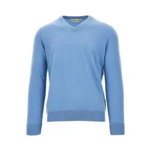 BALLANTYNE V-neck Cashmere Sweater - Blue
