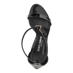Dolce & Gabbana Patent Leather Stiletto Sandals