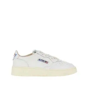 AUTRY Medalist Low Top Sneakers With Multicolored Embroidery - White