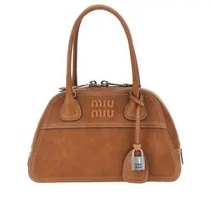 Miu Miu Nappa Leather 'vivant' Bag - Brown
