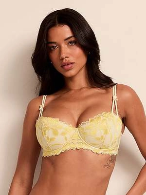 Victoria's Secret Adore Me Mellody Balconette Bra - Yellow