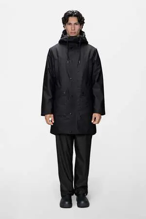 Rains Nome Long Parka: Waterproof & Insulated Outerwear - Black