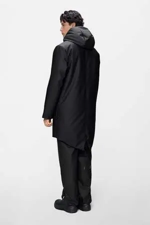 Rains Nome Long Parka: Waterproof & Insulated Outerwear - Black