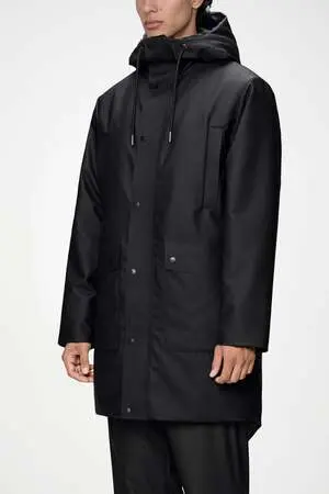 Rains Nome Long Parka: Waterproof & Insulated Outerwear - Black