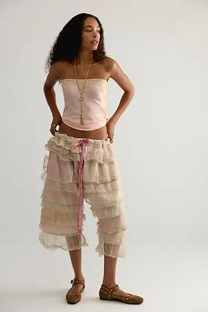 MAGNOLIA PEARL Organza Duchess Bloomers - Ivory