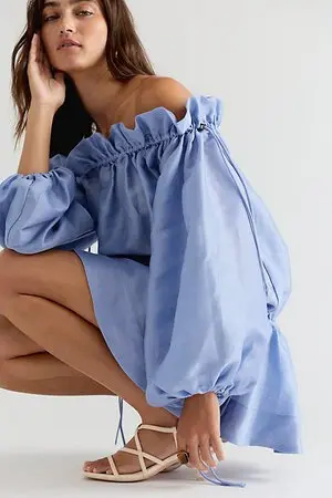 Shona Joy Marlowe Off-the-shoulder Mini Dress