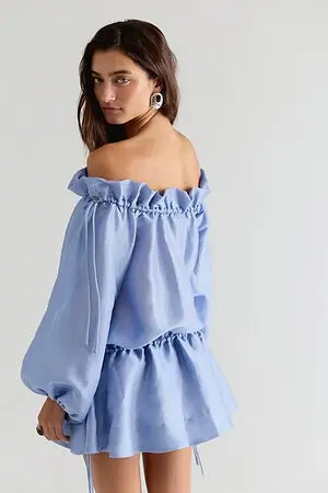 Shona Joy Marlowe Off-the-shoulder Mini Dress