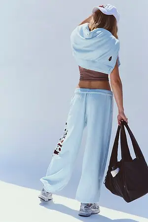 Free People All Star Embroidered Joggers - Cool Down Combo
