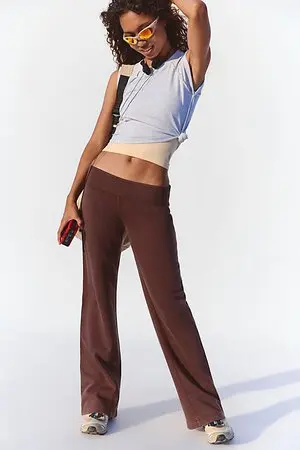 Free People All Star Low-rise Pants - Cocoa