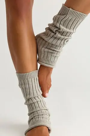 Free People Short Leg Warmers - Heathered Grey