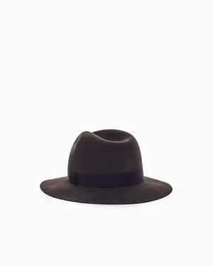Giorgio Armani Classic Virgin Wool Felt Fedora Hat