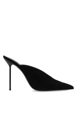 Paris Texas Lidia Heeled Mules - Black