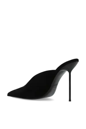 Paris Texas Lidia Heeled Mules - Black