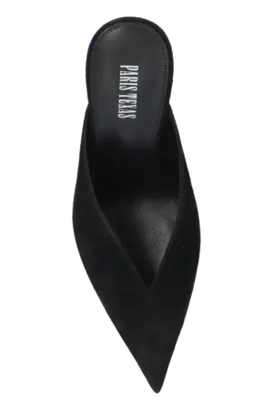 Paris Texas Lidia Heeled Mules - Black