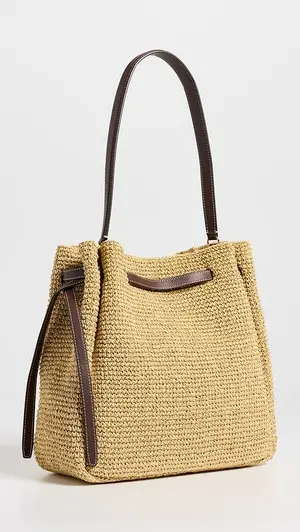 Tory Burch Romy Large Straw Tote