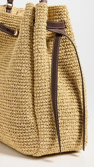 Tory Burch Romy Large Straw Tote