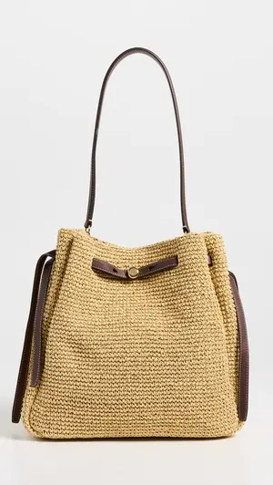 Tory Burch Romy Large Straw Tote
