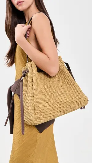 Tory Burch Romy Large Straw Tote