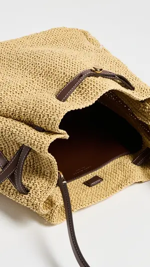 Tory Burch Romy Large Straw Tote