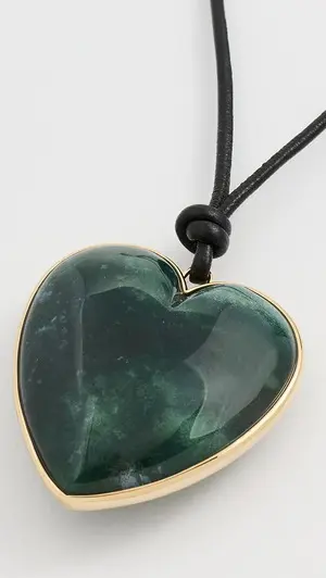 JENNIFER FISHER Heart Leather Cord Necklace