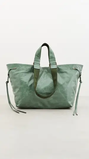 Isabel Marant Étoile Wardy Leather Tote Bag - Sage