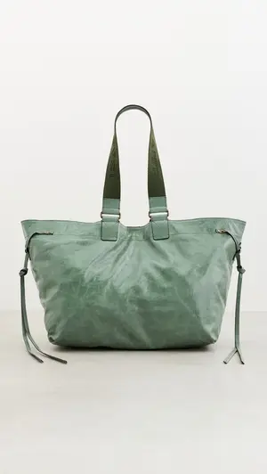 Isabel Marant Étoile Wardy Leather Tote Bag - Sage