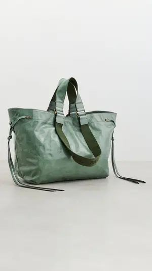 Isabel Marant Étoile Wardy Leather Tote Bag - Sage