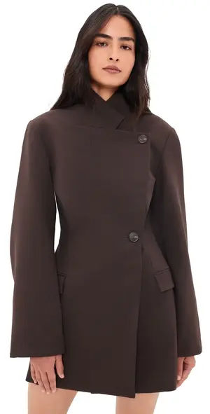 SIR. Astrine Tailored Mini Dress - Coffee
