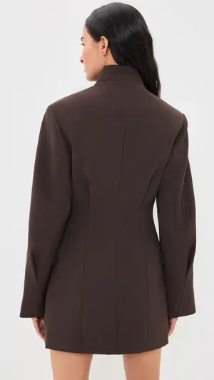 SIR. Astrine Tailored Mini Dress - Coffee