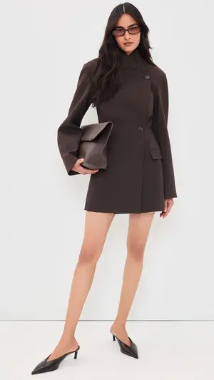 SIR. Astrine Tailored Mini Dress - Coffee