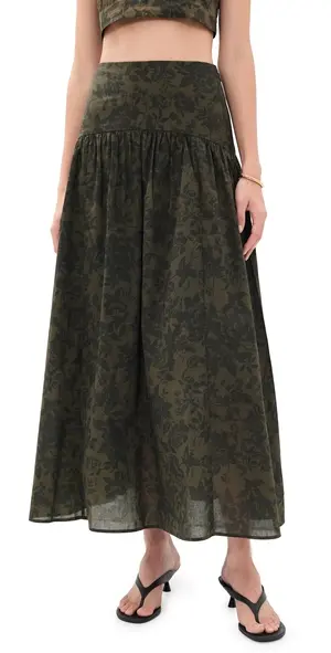 O.P.T O. P.t Vashti Skirt - Olive Floral