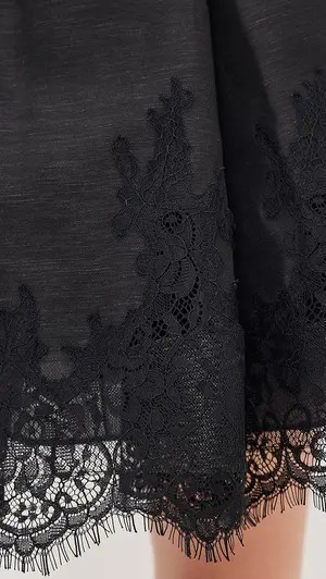 Zimmermann Valiant Lace Trim Mini Dress