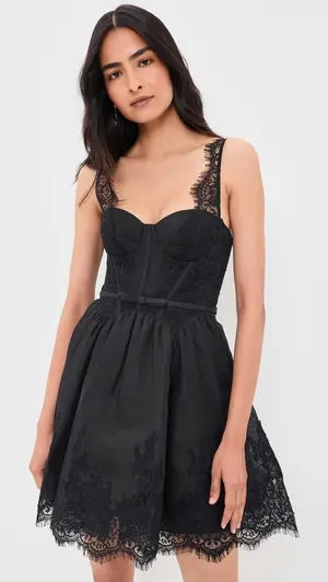 Zimmermann Valiant Lace Trim Mini Dress