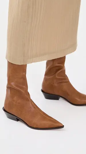 Tibi Leo Boots - Cognac