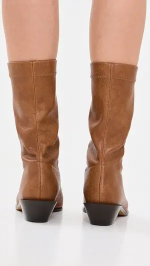 Tibi Leo Boots - Cognac